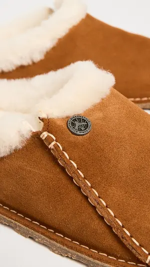 BIRKENSTOCK Zermatt Shearling Slippers - Mink