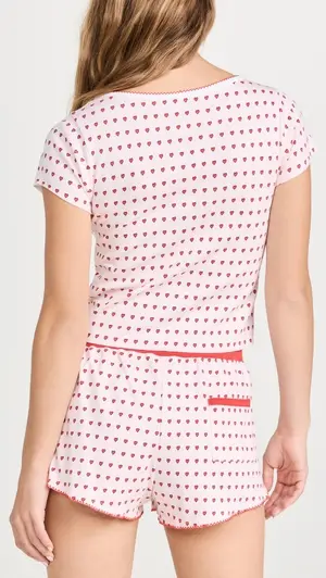 Morgan Lane Suzie Pajama Set - Floating Hearts