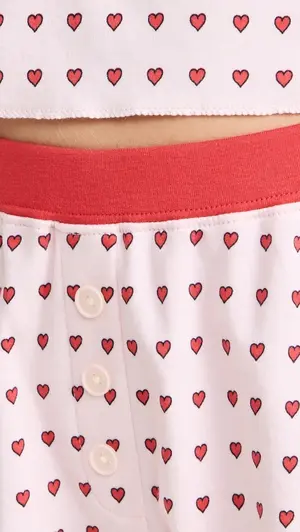 Morgan Lane Suzie Pajama Set - Floating Hearts
