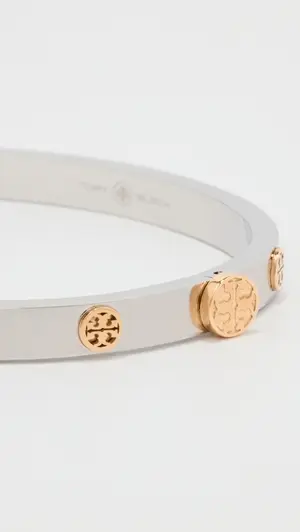 Tory Burch Miller Stud Hinge Bracelet - Tory Silver/tory Gold