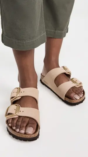 BIRKENSTOCK Arizona Big Buckle Sandals - Sandcastle
