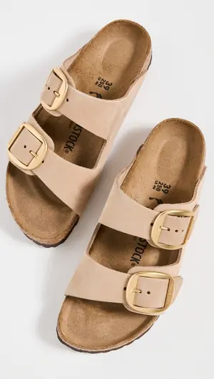 BIRKENSTOCK Arizona Big Buckle Sandals - Sandcastle