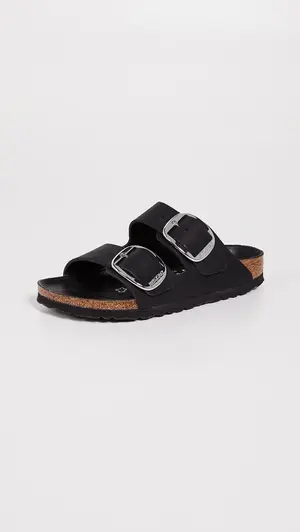 BIRKENSTOCK Arizona Big Buckle Sandals - Black