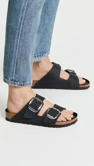 BIRKENSTOCK Arizona Big Buckle Sandals - Black