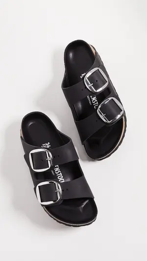 BIRKENSTOCK Arizona Big Buckle Sandals - Black
