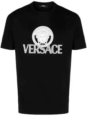 Versace Medusa Logo-print T-shirt - Black