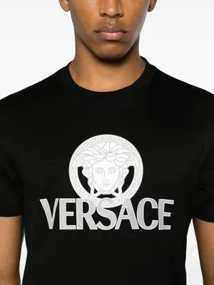 Versace Medusa Logo-print T-shirt - Black