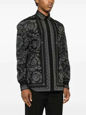 Versace Barocco Print Cotton Shirt