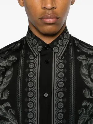 Versace Barocco Print Cotton Shirt