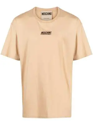 Moschino Logo-embroidered Cotton T-shirt