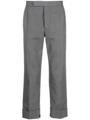 Thom Browne Cropped Straight-leg Trousers