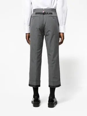 Thom Browne Cropped Straight-leg Trousers