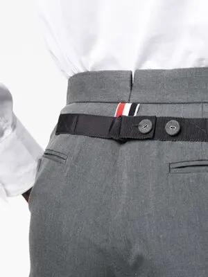Thom Browne Cropped Straight-leg Trousers