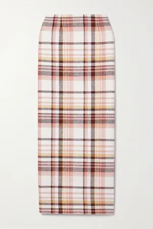 Zimmermann Matchmaker Checked Midi Skirt