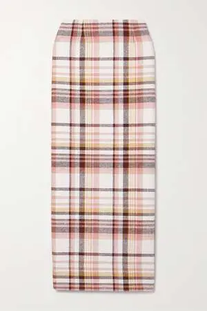 Zimmermann Matchmaker Checked Midi Skirt