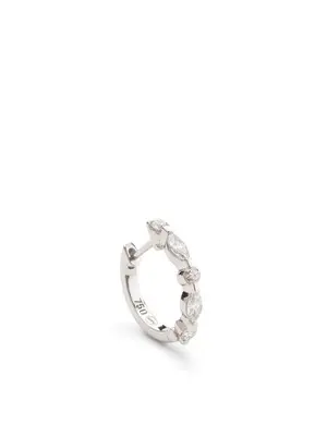 WE BY WHITEBIRD 18kt White Gold Diamond Earring - Silver