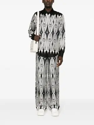 Amiri Graphic-print Wide-leg Trousers