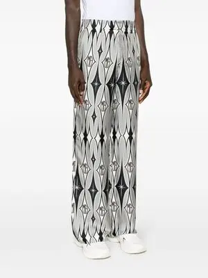 Amiri Graphic-print Wide-leg Trousers