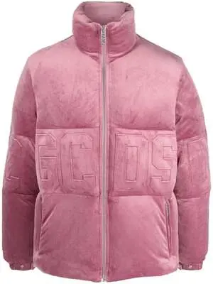 Gcds Logo-embossed Velvet Jacket