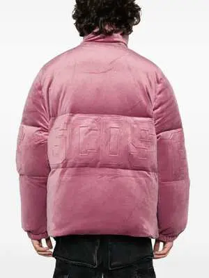 Gcds Logo-embossed Velvet Jacket