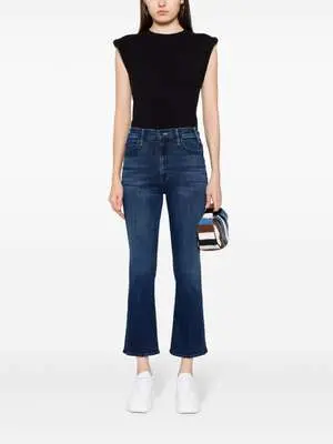 MOTHER The Hustler Cropped Flared Jeans