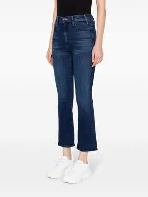 MOTHER The Hustler Cropped Flared Jeans