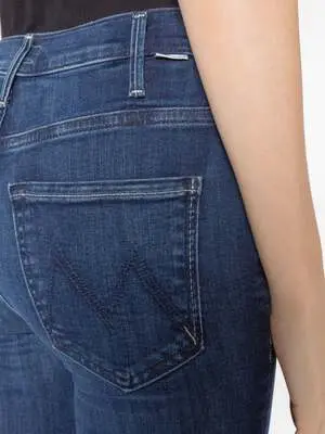 MOTHER The Hustler Cropped Flared Jeans