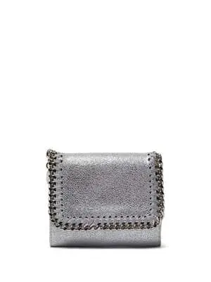 Stella McCartney Small Falabella Metallic-finish Wallet