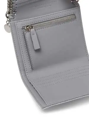 Stella McCartney Small Falabella Metallic-finish Wallet