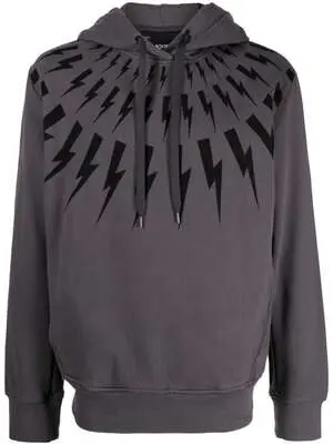 Neil Barrett Ribbed Sweatshirts Hoodies For Men