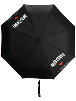 Moschino In Love We Trust Compact Umbrella