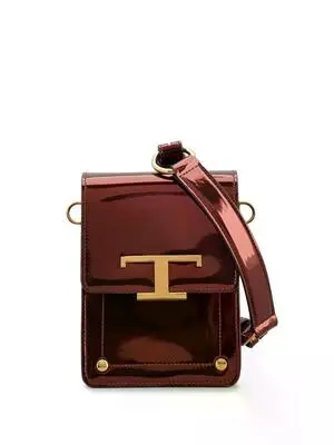 TOD'S T Timeless Patent Crossbody Bag