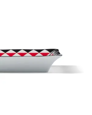 Prada Large Square Porcelain Catchall Tray - Black