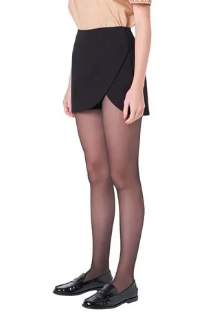 English Factory Faux Wrap Skort