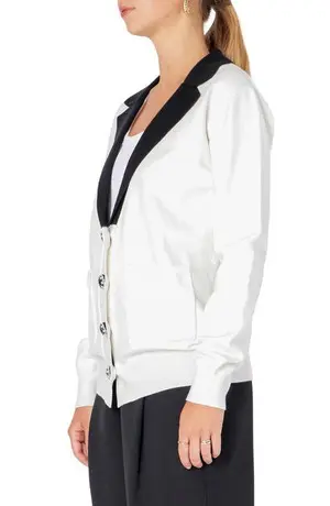 Endless Rose Jewel Button Blazer Cardigan