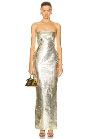 Retrofete Lavonne Dress In Metallic