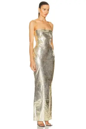 Retrofete Lavonne Dress In Metallic