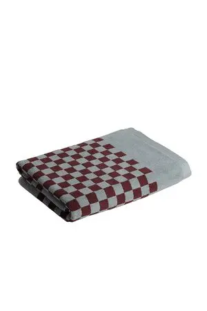 BAINA Pool Towel In Burgundy - Cement & Rhus
