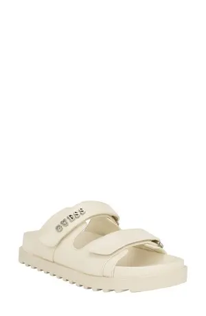 Guess Two-Strap Sandal Ivory