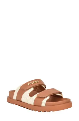 Guess Two-Strap Sandal Medium Brown