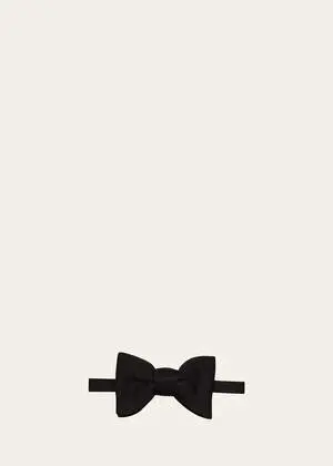 TOM FORD Grosgrain Silk Bow Tie - Blk Sld