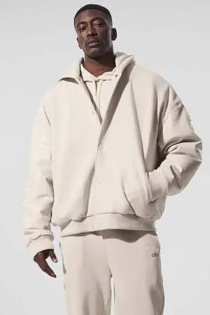 Alo Yoga Select Hooded Bomber Jacket In Bone - 30% Off | Editorialist