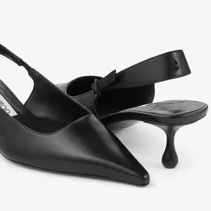 JIMMY CHOO Amel 50 Nappa Leather Slingback Pumps