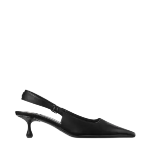 JIMMY CHOO Amel 50 Nappa Leather Slingback Pumps - Black