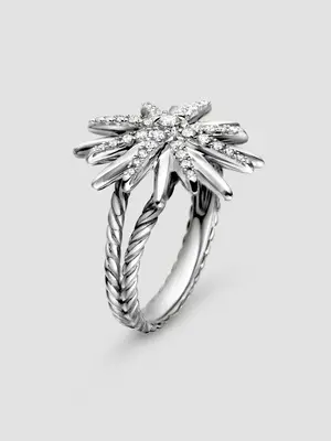 David Yurman Starburst Ring In Sterling