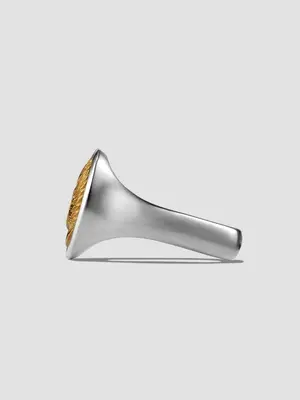 David Yurman Petrvs Lion Pinky Ring In Sterling