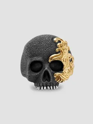David Yurman Waves Skull Ring In Sterling - Silver