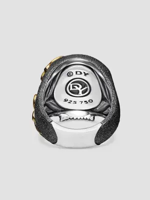 David Yurman Waves Skull Ring In Sterling - Silver