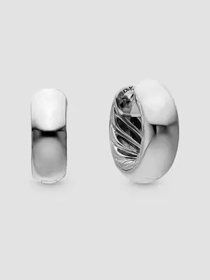 David Yurman Mercer Micro Hoop Earrings In Sterling