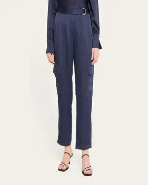 Simkhai Carolina Satin Cargo Pants